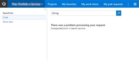 Tfs 2018 Cannot Use The Search Function Stack Overflow
