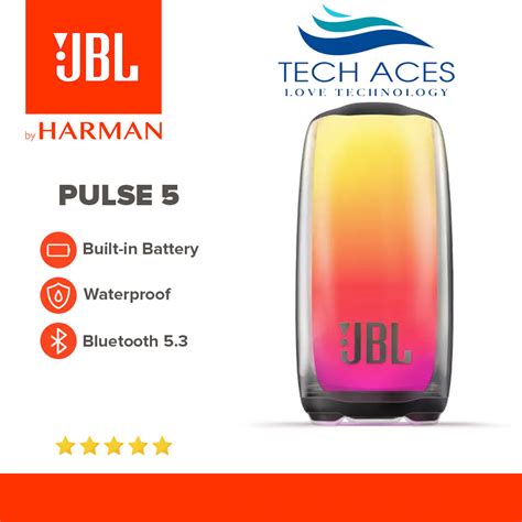 Jual JBL Pulse 5 Bluetooth Speaker, USB C Charging, IP67 Dustproof ...