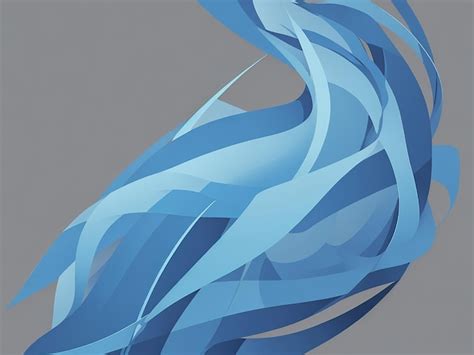 Premium AI Image Free Vector Blue Curve Background