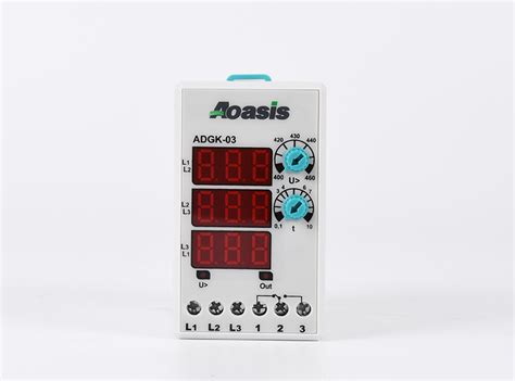 Aoasis Ac380v Dgk 03 Adgk 03 Trm 03 Direct Digital Overload Relay With 3x3 Digit Led Display