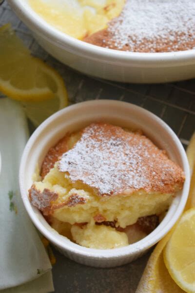 Warm Lemon Pudding Cake Julias Cuisine