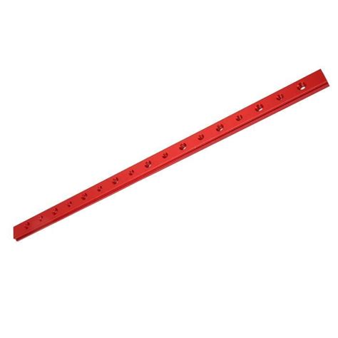 Piste d onglet de gabarit à fente en T Rouge TBEST 450mm