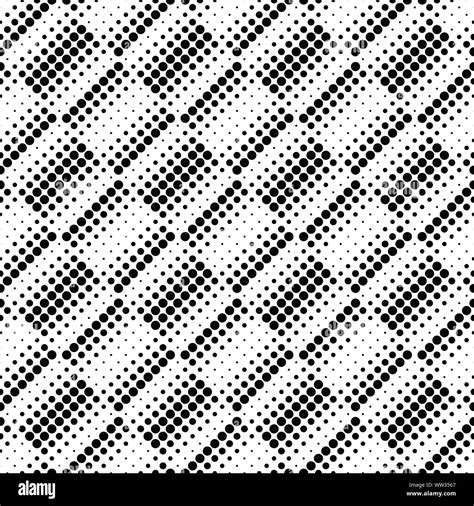 Geometrical Seamless Circle Pattern Background Design Monochrome Abstract Vector Illustration