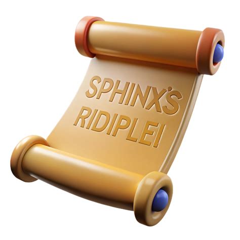 serene modern sphinx s riddle written scroll high resolution 59924144 png