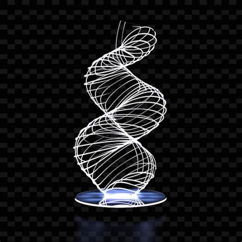 A Spiral Shaped Object Is Shown With A White Line On The Bottom Premium Ai Generated Psd