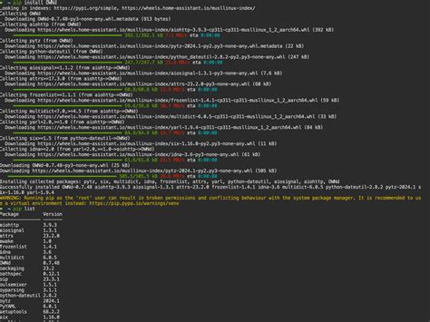 Pip Module They Disappear After Reboot Configuration Home Assistant Community