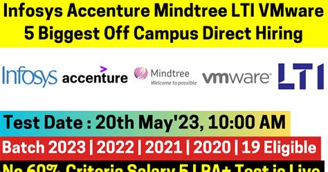 LTI Started Off Campus Direct Hiring As Specialist Software Engineer Role Any Graduates