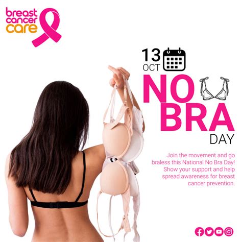 No Bra Day Template Postermywall