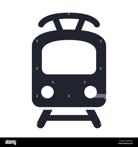 Bahn Straßenbahn Eisenbahn Oder U Bahn Zeichen Symbol Vektor