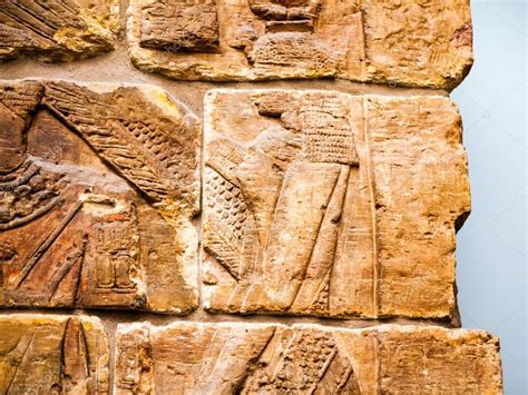 29 07 2015 London Uk British Museum Details From The Assyrian