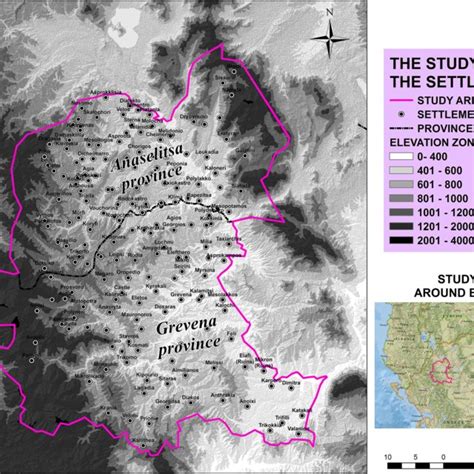 Diagram With The Number Of The Classified Settlements Per Elevation