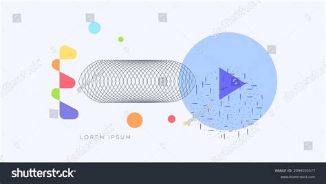 Abstract Data Technology Background Connected Lines Stock Vector
