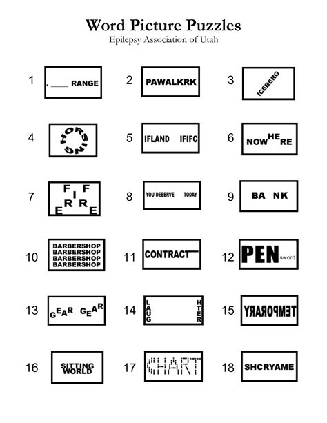 Word Puzzles For Adults