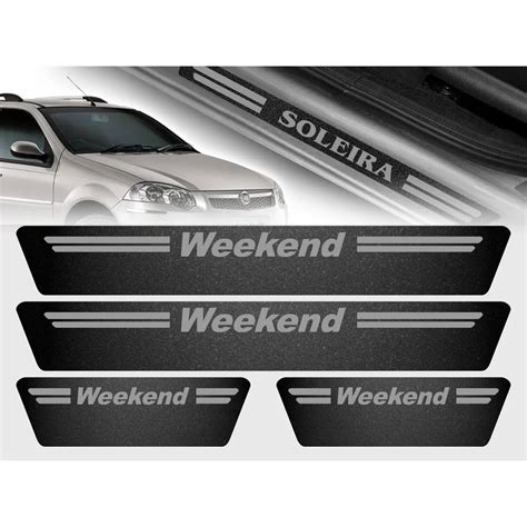 Soleira De Porta Fiat Palio Weekend Prata Shopee Brasil