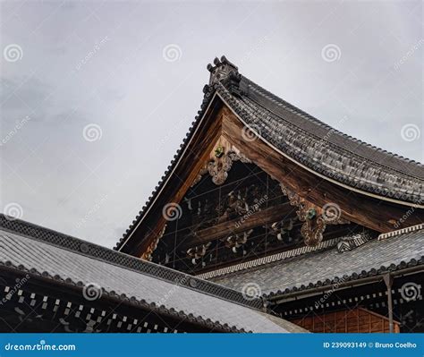 Nishi Honganji Temple Stichters Hall Stock Afbeelding Image Of