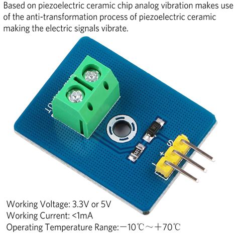 DIY KIT V V Ceramic Piezo Vibration Sensor Module Analog Controller Components Supplies