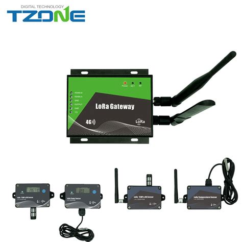 Tzone Wireless Lora Gateway And Temperature Humidity Data Logger