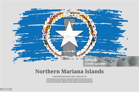 북 마리아나 제도 국기 브러시 스트로크 효과와 정보 텍스트 포스터 벡터 0명에 대한 스톡 벡터 아트 및 기타 이미지 0명 공휴일 국가 관광명소 Istock