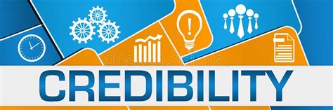 Credibility Business Symbols Blue Stroke Comment Symbol Stock