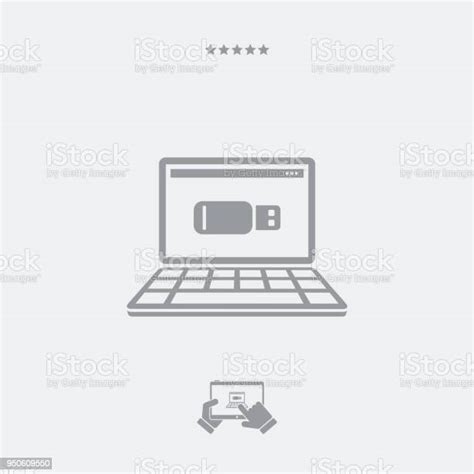 Usb 메모리와 노트북 Usb 메모리에 대한 스톡 벡터 아트 및 기타 이미지 Usb 메모리 Usb 케이블 교환 Istock