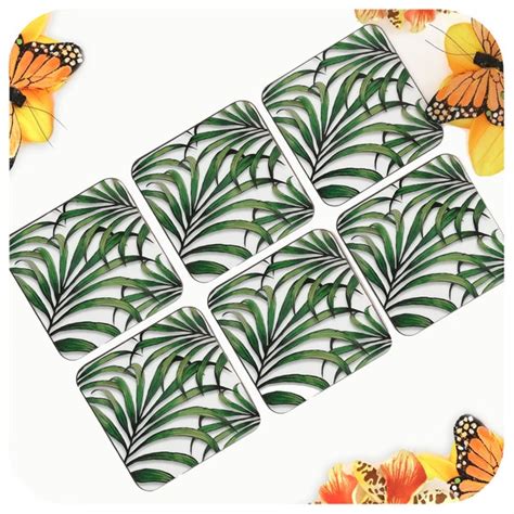 Tropical Coasters Etsy
