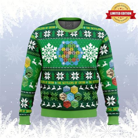 Christmas Settlers Of Catan Board Games Ugly Sweaters For Men Women
