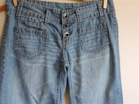 80s Members Only Hip Hugger Cropped Bell Bottom Wide Gem