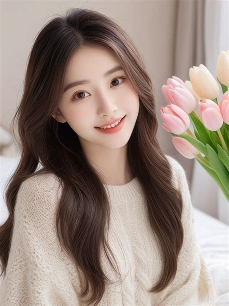 Pin Oleh Arin Di Art Rambut Yang Indah Gadis Estetika Gaya Rambut Dengan Poni