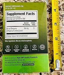 Amazon.com: ORZAX Oregano Oil Drops with Olive Oil - 88% Carvacrol and ...