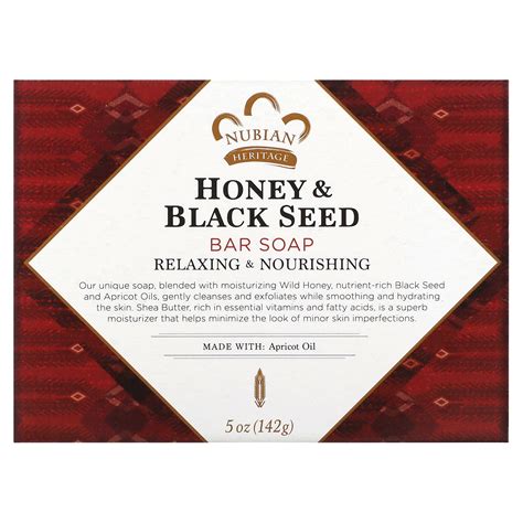 Nubian Heritage Honey And Black Seed Bar Soap 5 Oz 142 G