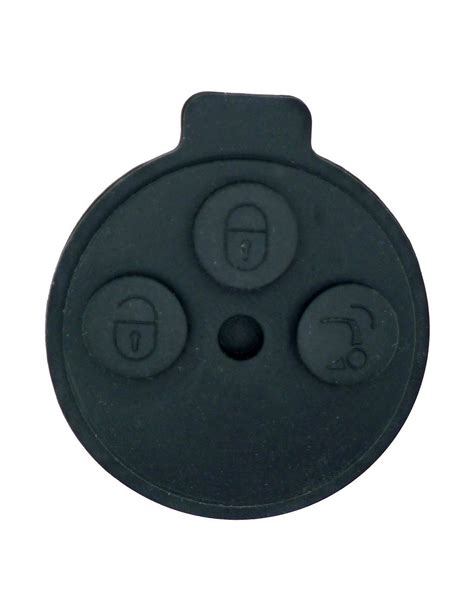 Smart ForTwo 451 3 Buttons Replacement Remote Key Case Fob Button Rubber Pad