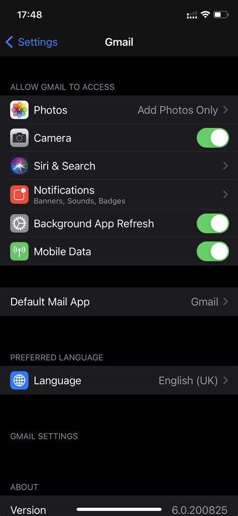 gmail can be used as the default iphone mail app