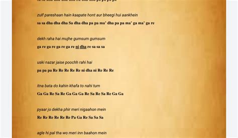 Breathless Shankar Mahadevan Piano Notes With Lyrics