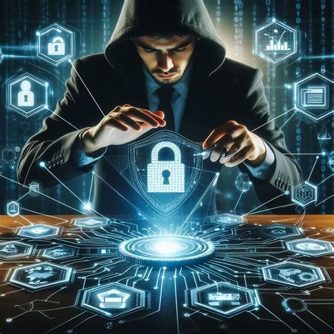 Premium Photo Hacker Using Laptop With Polygonal Padlock On Binary Code Background Hacking And