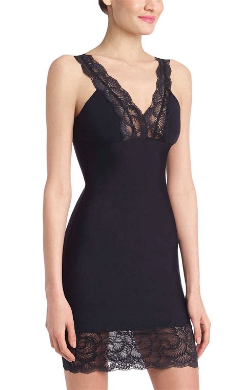 Commando Sexy And Smooth Lace Trim Slip In Blue Lyst