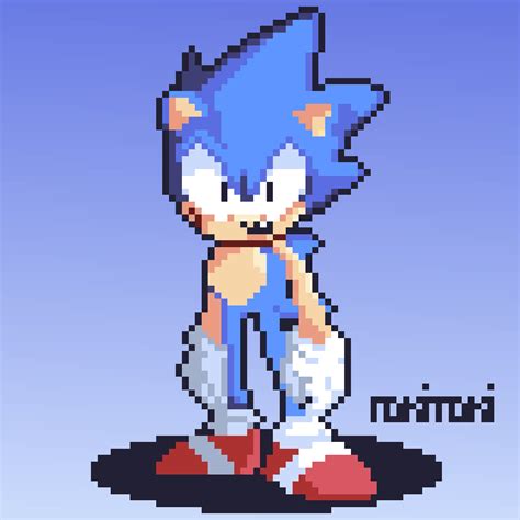  Animado De Sprites De Sonic Sonic Wiggles His Ears Blender
