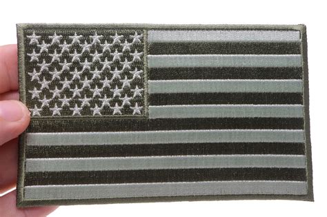 Subdued Green American Flag Patch By Ivamis Patches