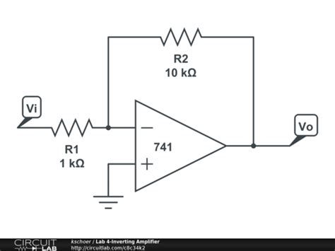 Lab Inverting Amplifier CircuitLab