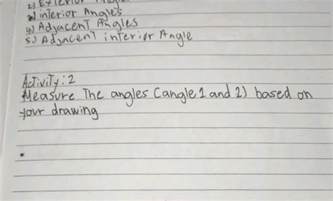 Interior Angles Adjacent Angles Studyx