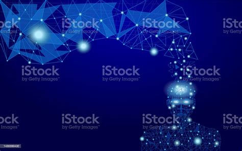 Digital Human Networking Background Stock Illustration Download Image