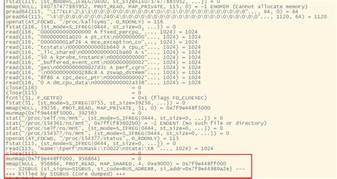 Perf出现sigbus的coredump产生sigbus导致coredump Csdn博客