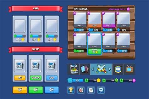 Mobile Game Ui Jenya Matrosov Game Ui Set Game Mobile Game