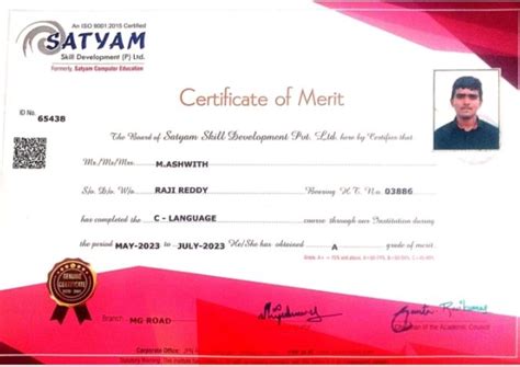 Cprogramming Certification Programming Ashwith Reddy