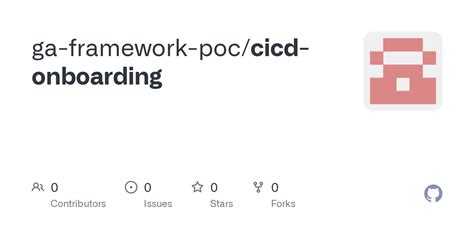 Github Ga Framework Poccicd Onboarding