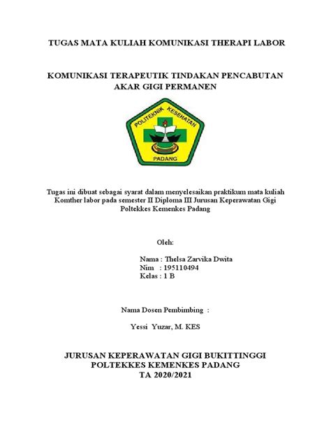 Pencabutan Akar Gigi Thelsa Pdf