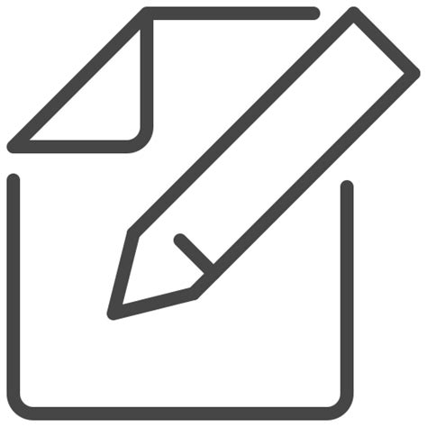 Write Generic Outline Icon