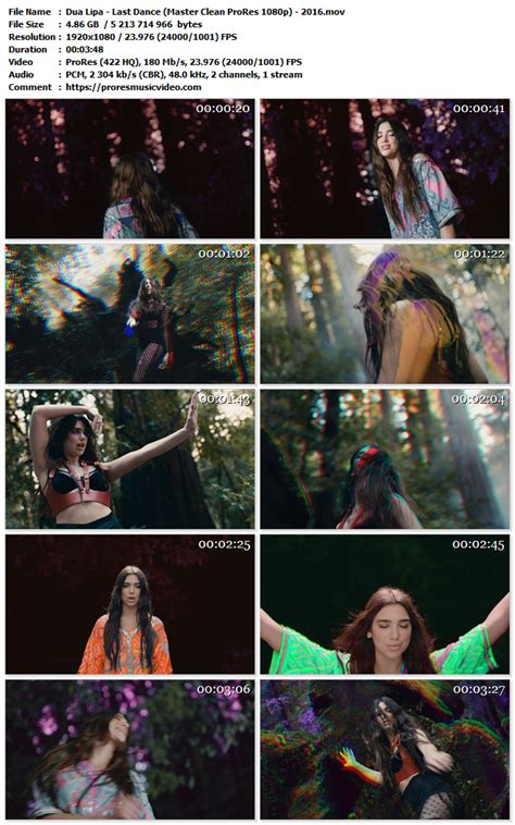 Dua Lipa Last Dance Vip Master Prores Music