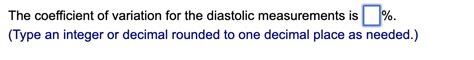 Solved Measurement Find The Coefficient Of Variation For Chegg