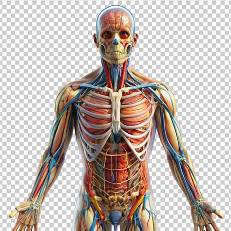 Algorithmically Generated Anatomy Illustrations Premium Ai Generated Psd