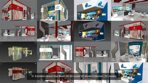 51 Exhibition Stand Stall Booth 50 3D Model 3D Model Collection CGTrader